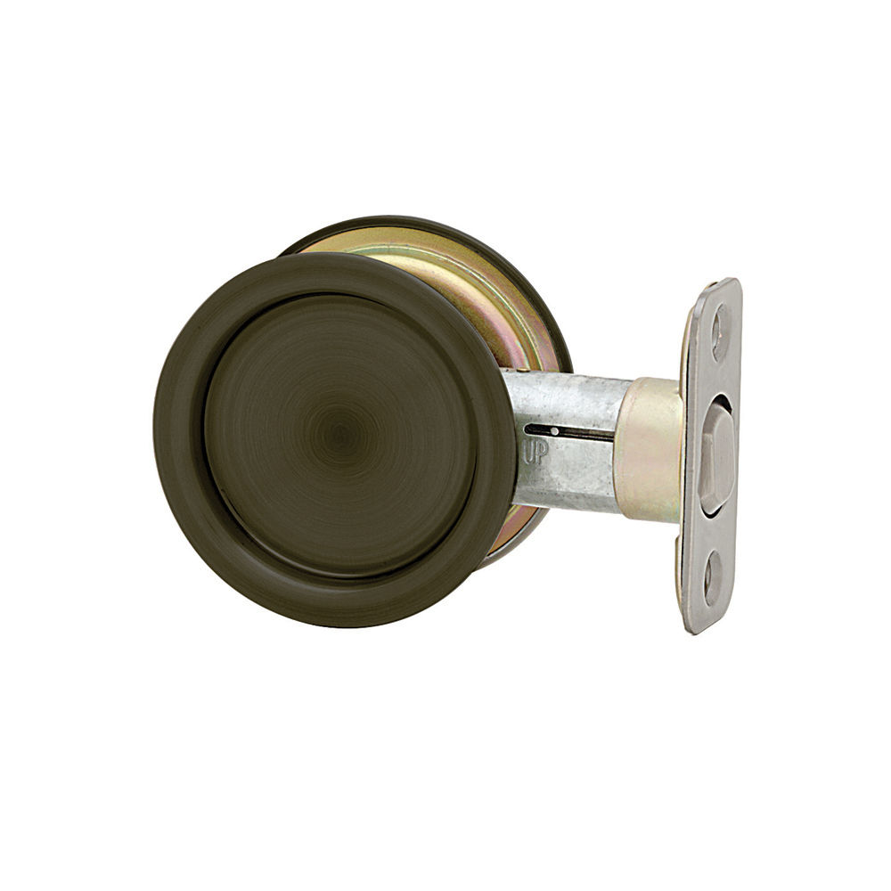 Round Pocket Door Lock - Hall/Closet - | Weiser